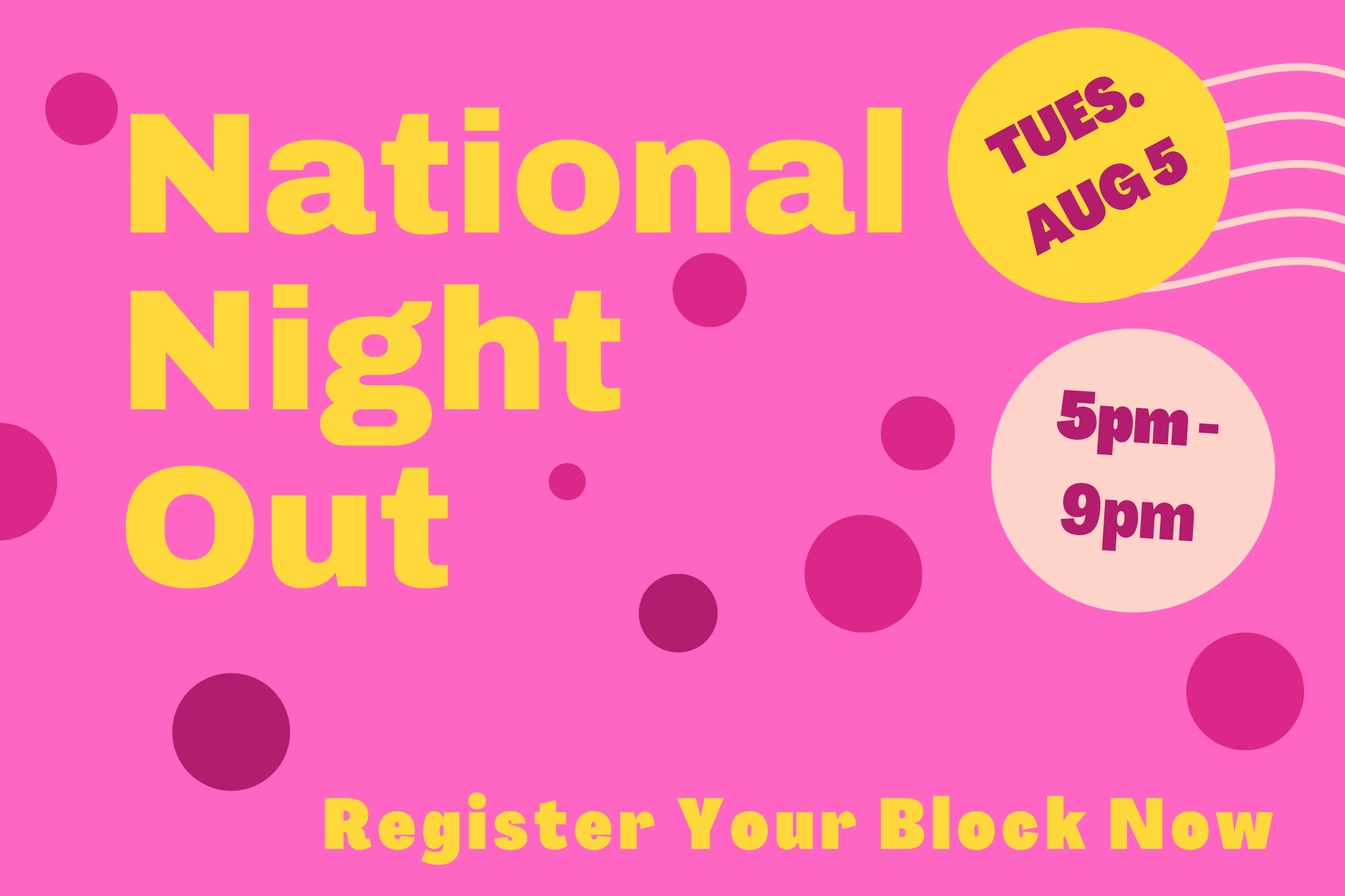 🎈National Night Out Tues. Aug. 5🎈 – Palisades Neighborhood Association